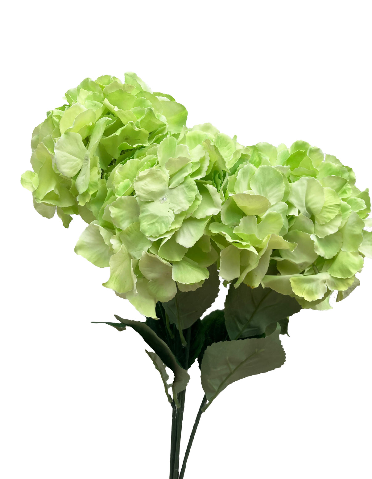 Artificial Hydrangea Bunch Lime green – Wild Blooms