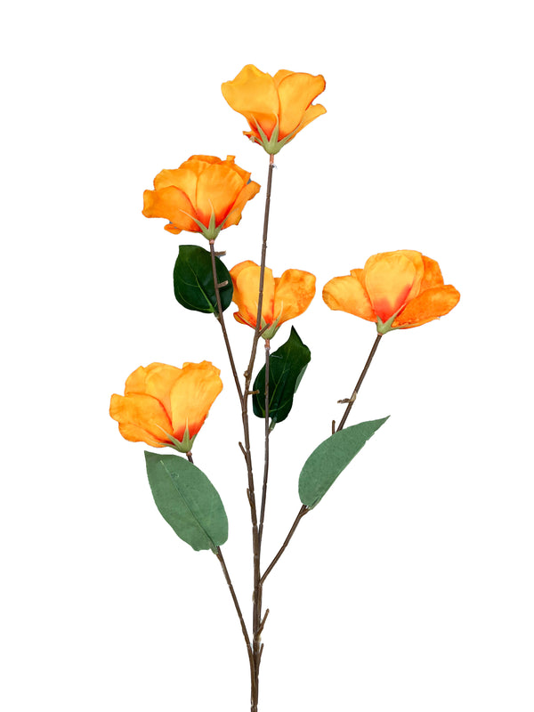 Artificial Lisianthus Orange – Wild Blooms