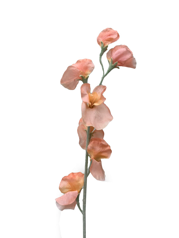 Artificial Sweet Pea Peach – Wild Blooms
