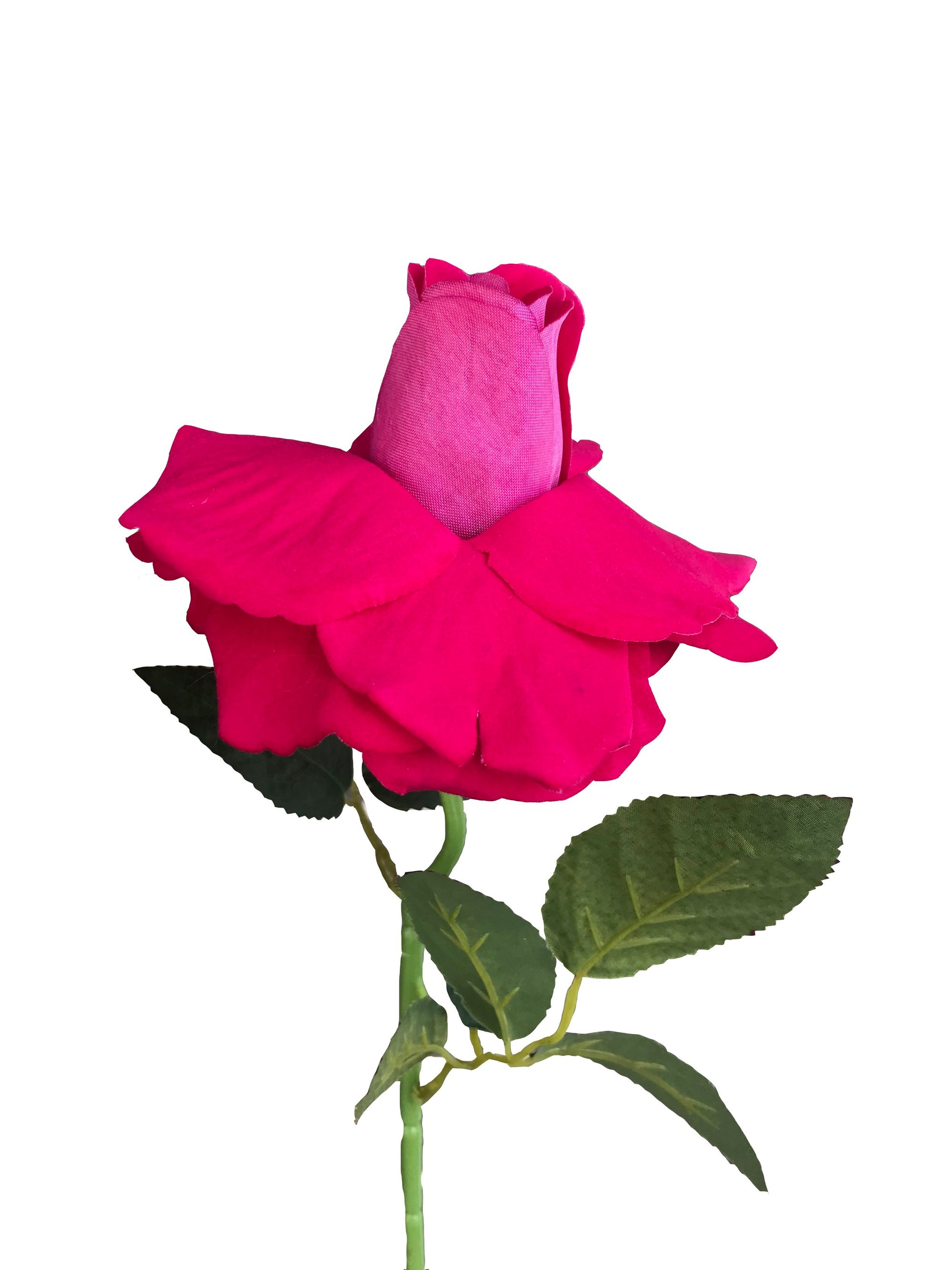 The Classic Artificial Rose Hot Pink – Wild Blooms